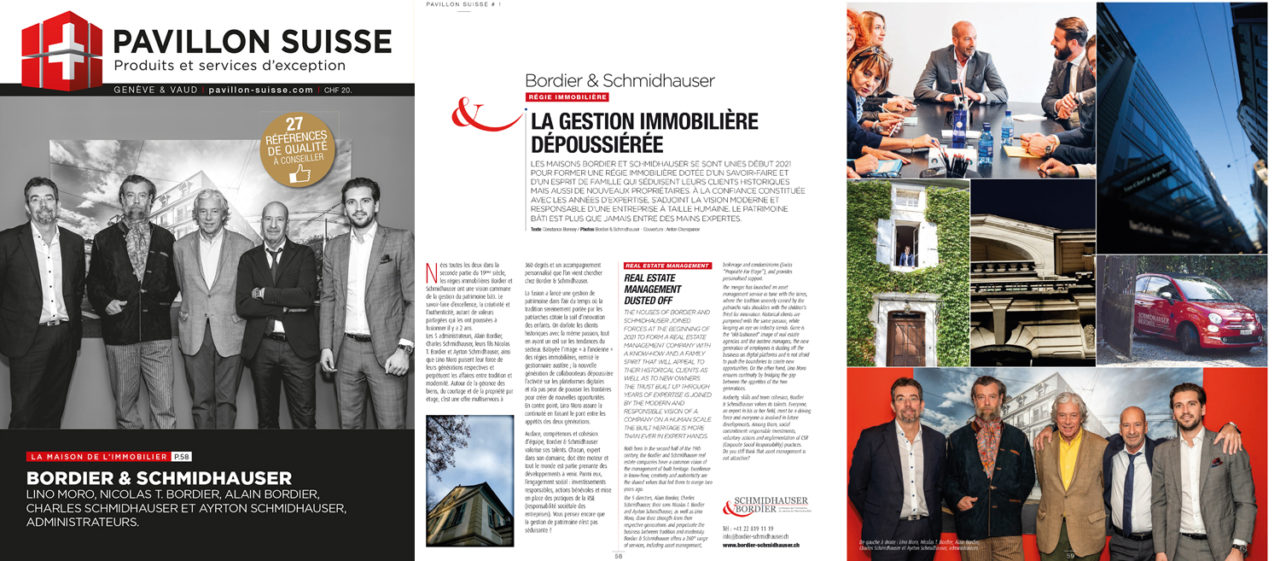 Bordier & Schmidhauser | Pavillon suisse